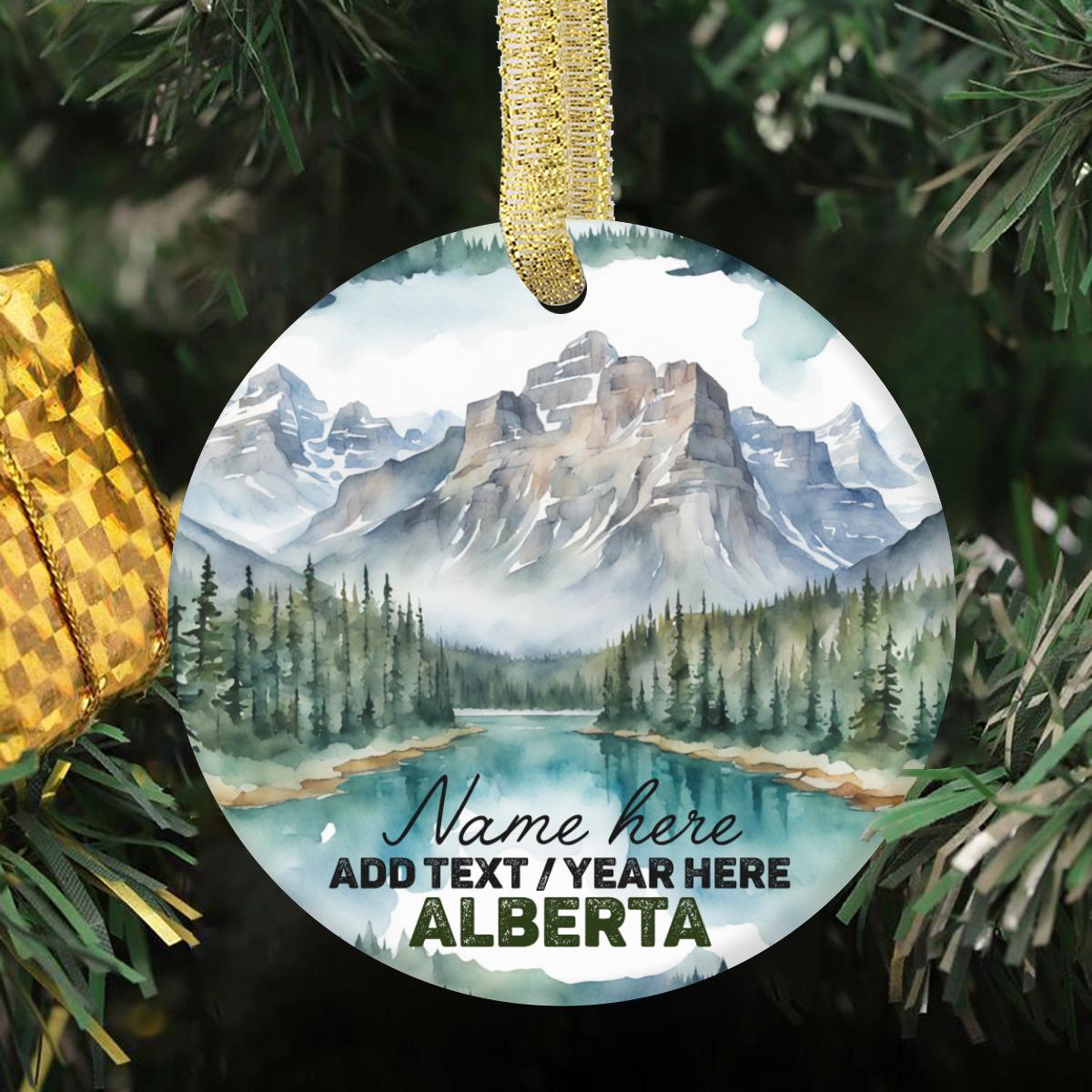 Custom Ornament Banff National Park Landmark Alberta Canada Canadian ...