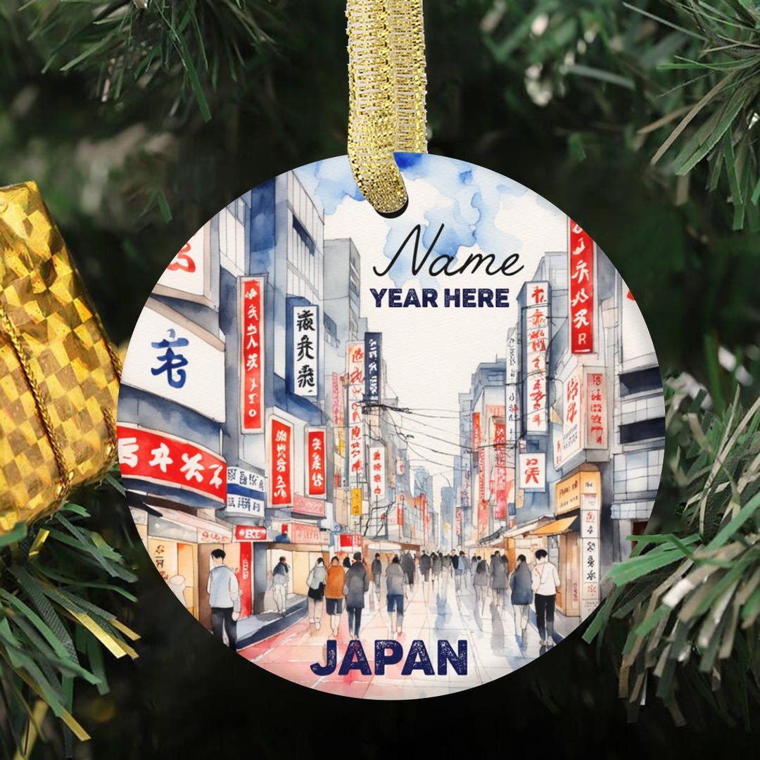 Custom Ornament Dotonbori District Osaka Japan Japanese Memento Travel ...