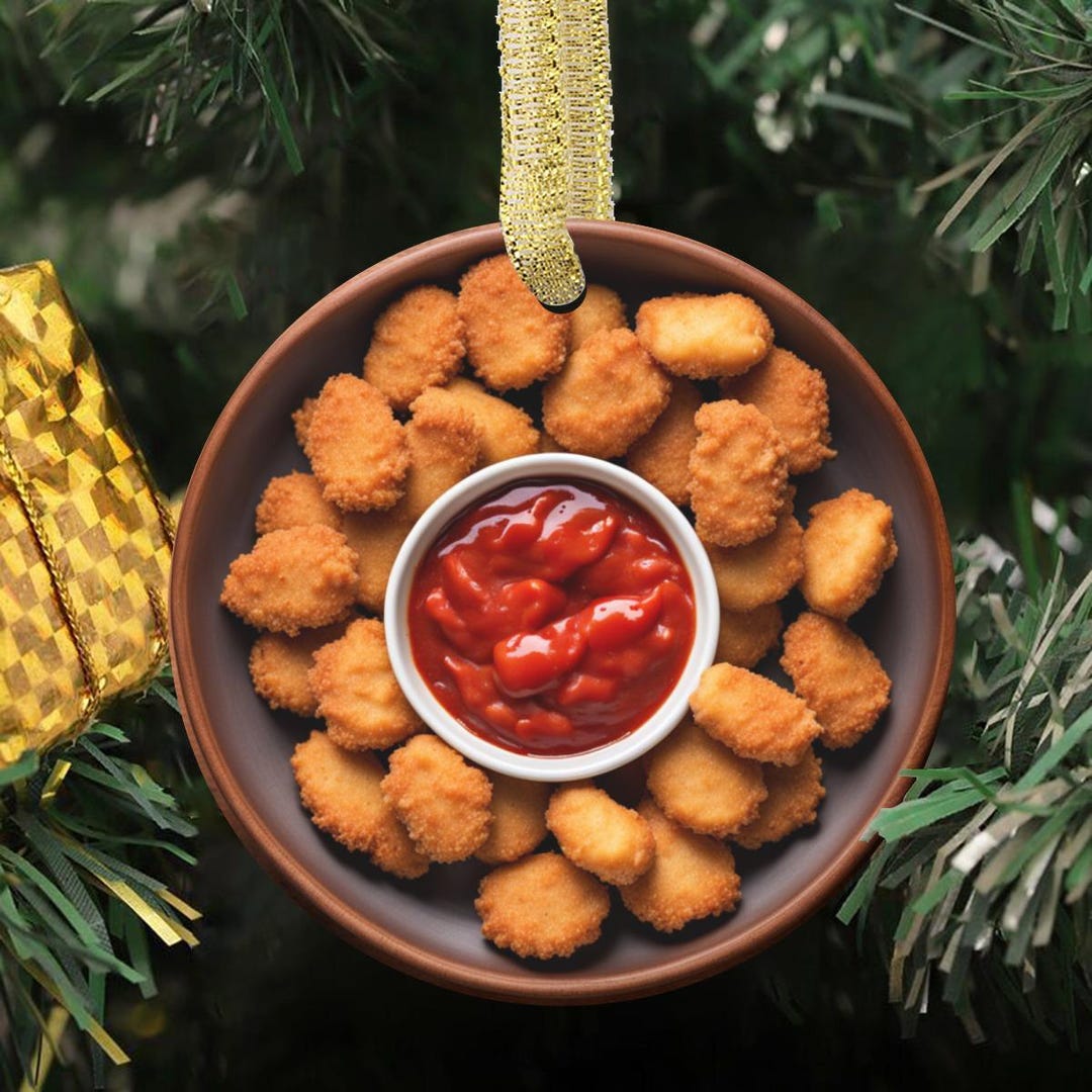 Custom Personalized Chicken Nuggets and Ketchup Gift for Crispy Chicken ...