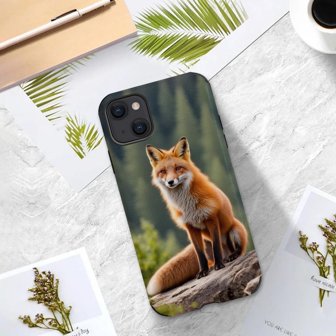 Happy Red Fox Nature Forest Design Foxes Animal Lover Case for Iphone ...
