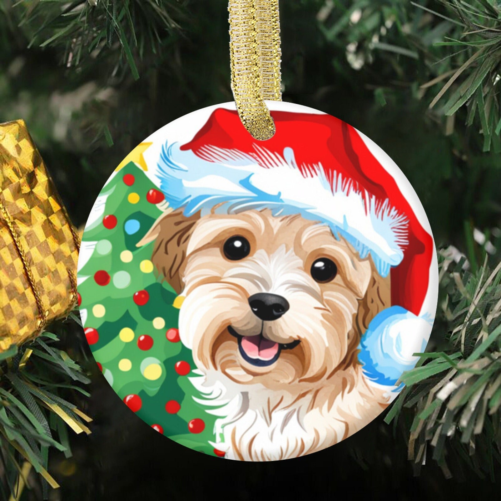 Selection of Maltipoo Dog Ornament Dogs Puppies Maltipoo Dog Puppy ...