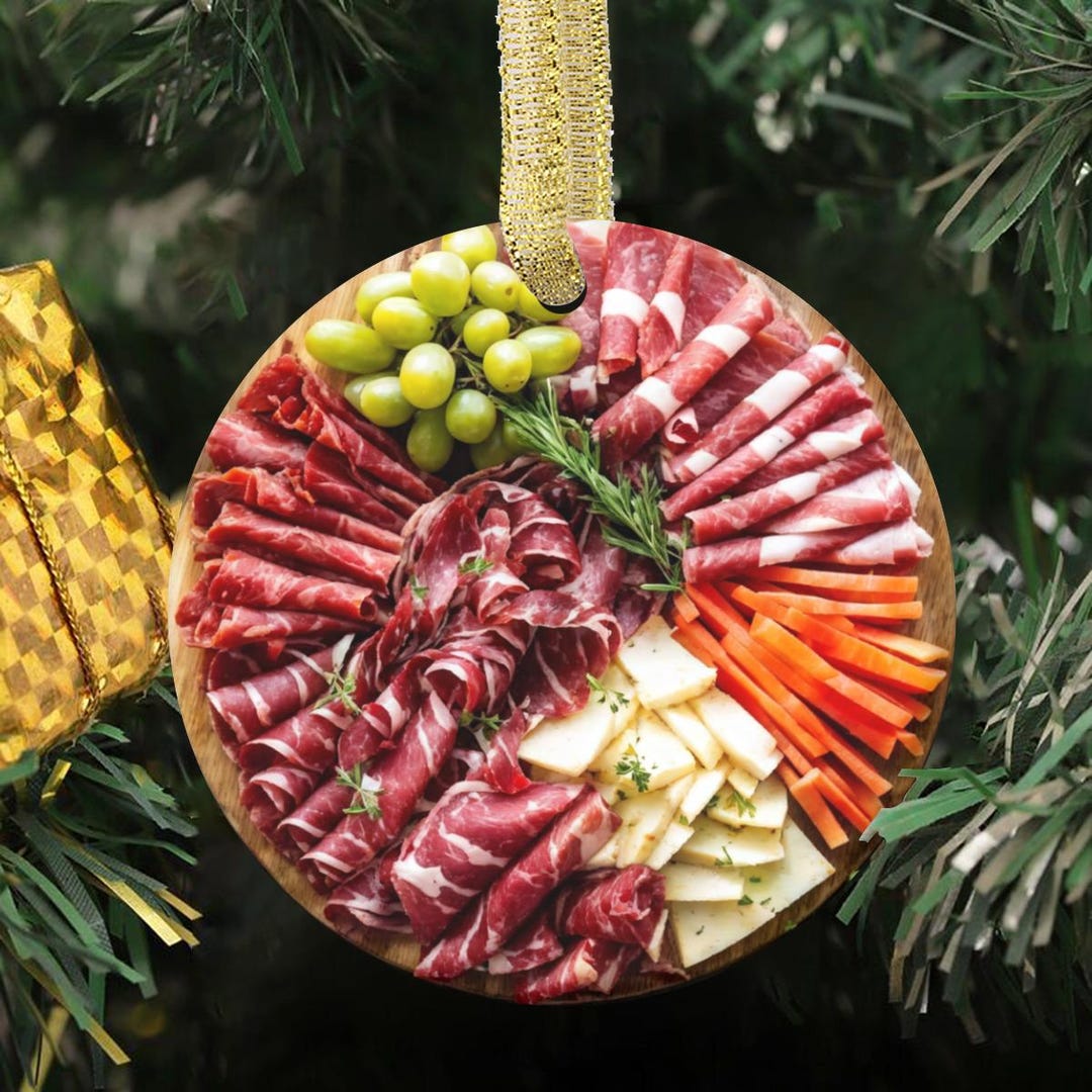 Custom Personalized Meat Charcuterie Board Novelty Deli Beef Vegetables ...