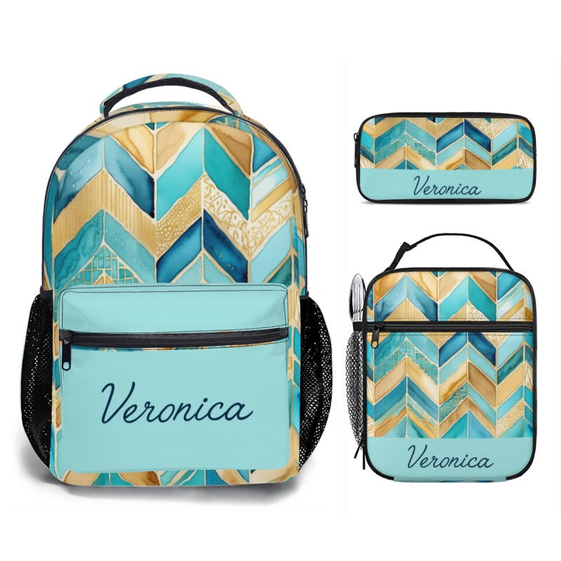 Chevron Lunch Bag - Etsy