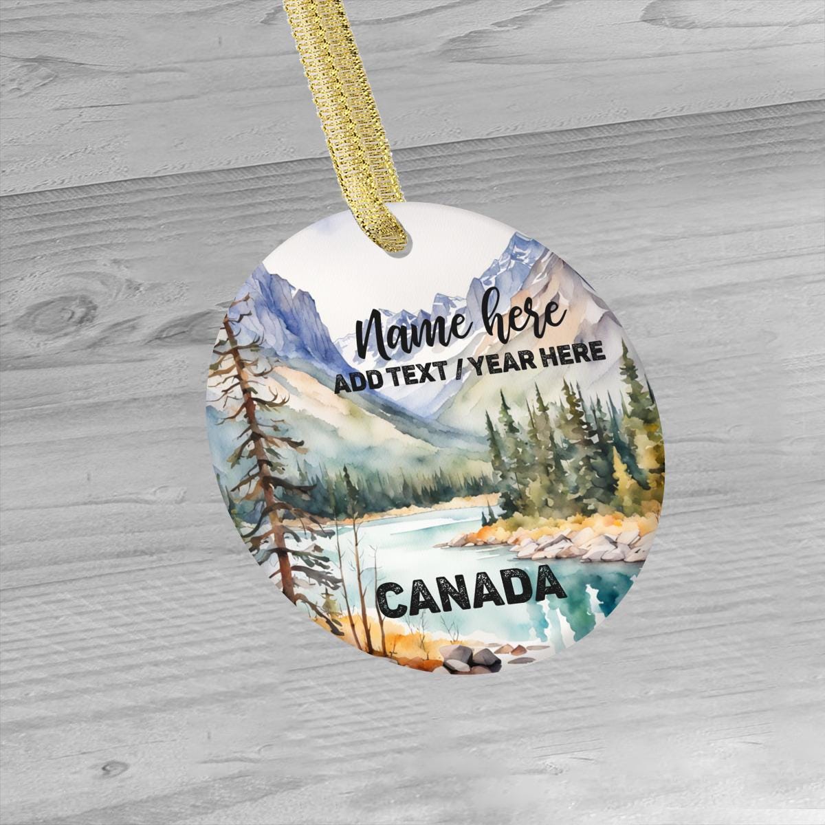 Custom Ornament Banff National Park Alberta Canada Canadian Travel ...