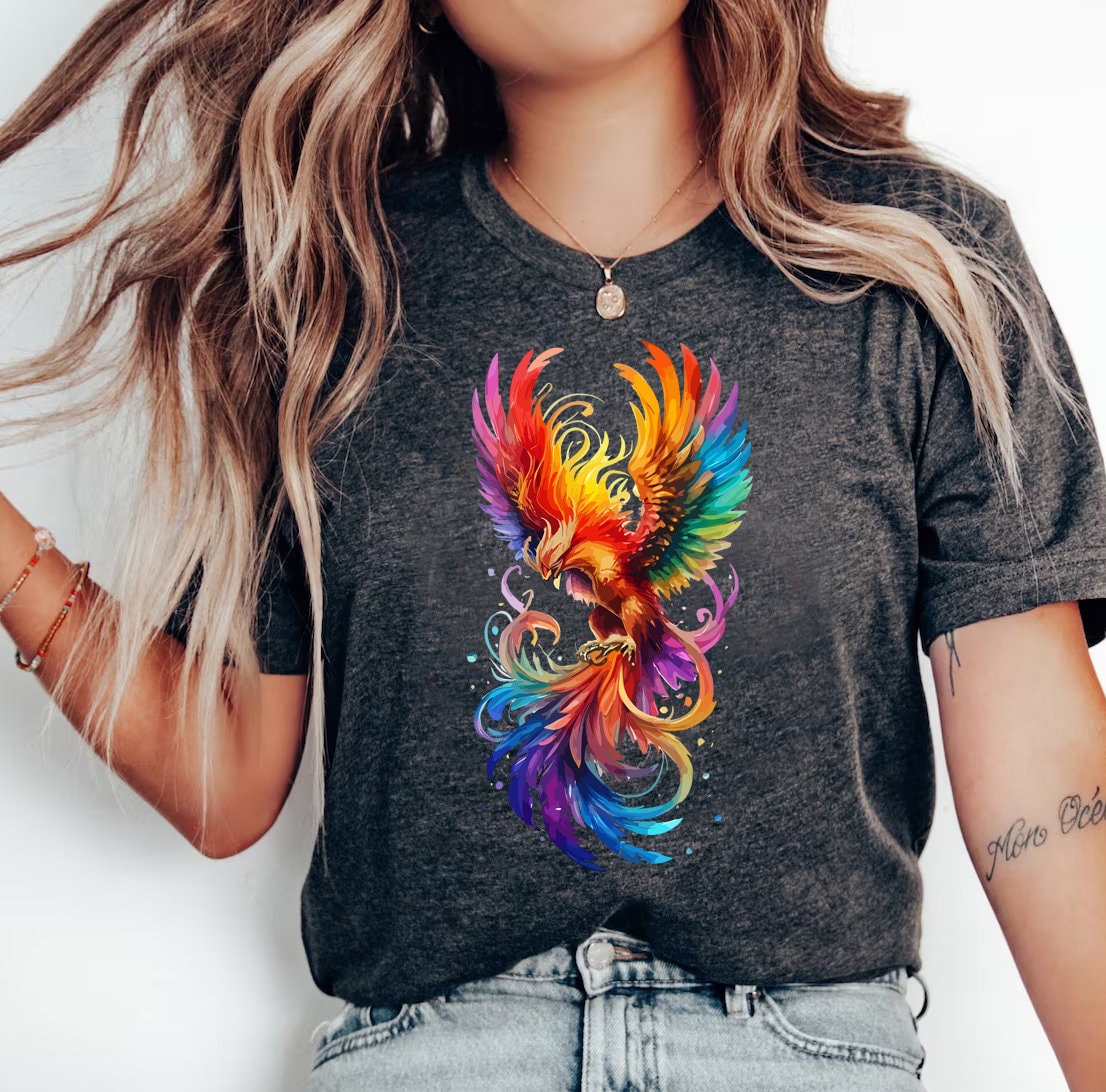 Phoenix Shirt, Inspirational Women's Gift, Phoenix Rising Unisex Tee ...