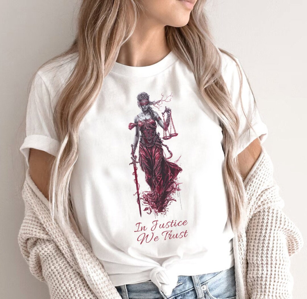 Lady Justice T-shirt: Law School Gift, Attorney Tee - Etsy