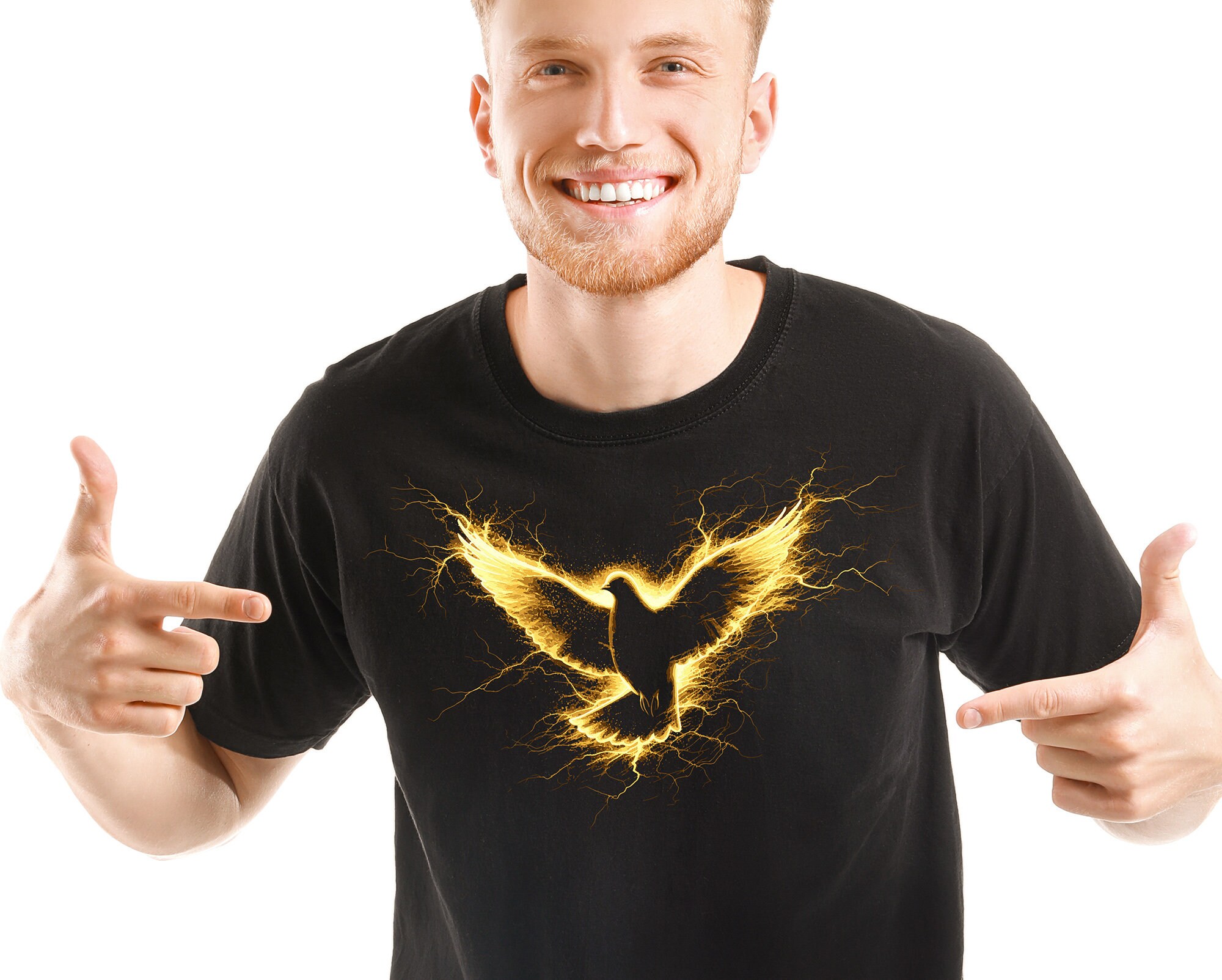 Peace Dove & Lightning Graphic T-shirt: World Peace Tee - Etsy