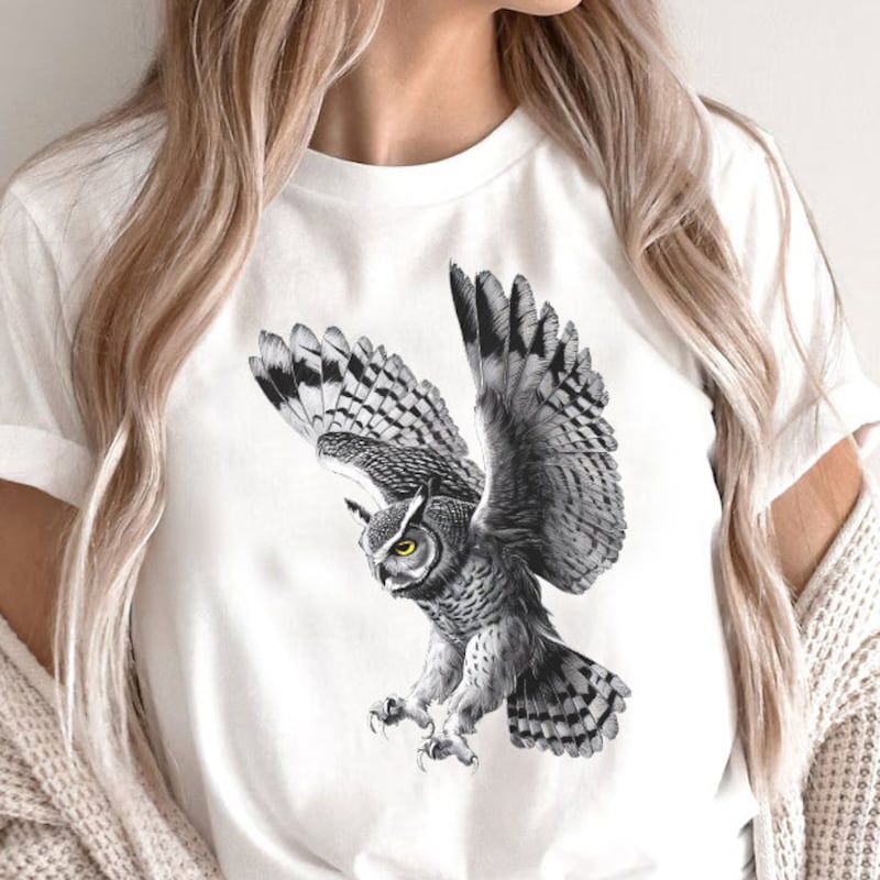 Owl Shirt - Etsy