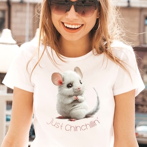 Cute Chinchilla Shirt, Just Chinchillin' T-shirt, Chinchilla Lover Gift ...