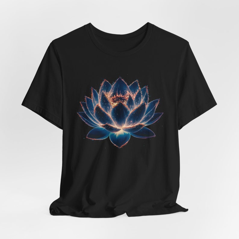 Luminous Lotus Flower Tee: Unisex Meditation Shirt, Spiritual Yoga Gift ...