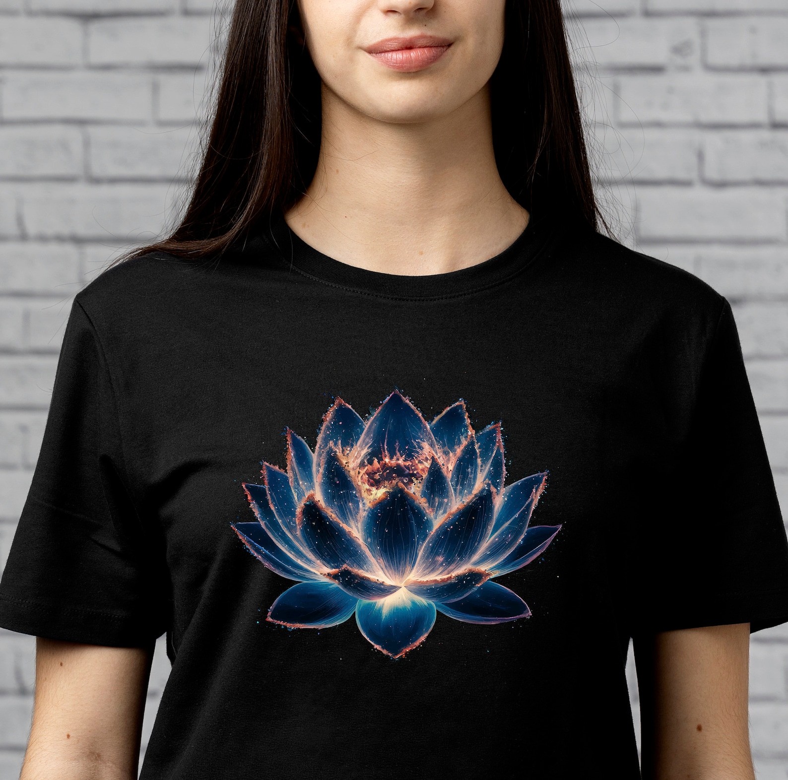 Luminous Lotus Flower Tee: Unisex Meditation Shirt, Spiritual Yoga Gift ...