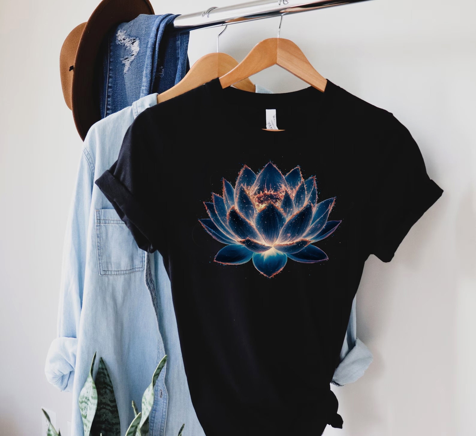 Luminous Lotus Flower Tee: Unisex Meditation Shirt, Spiritual Yoga Gift ...
