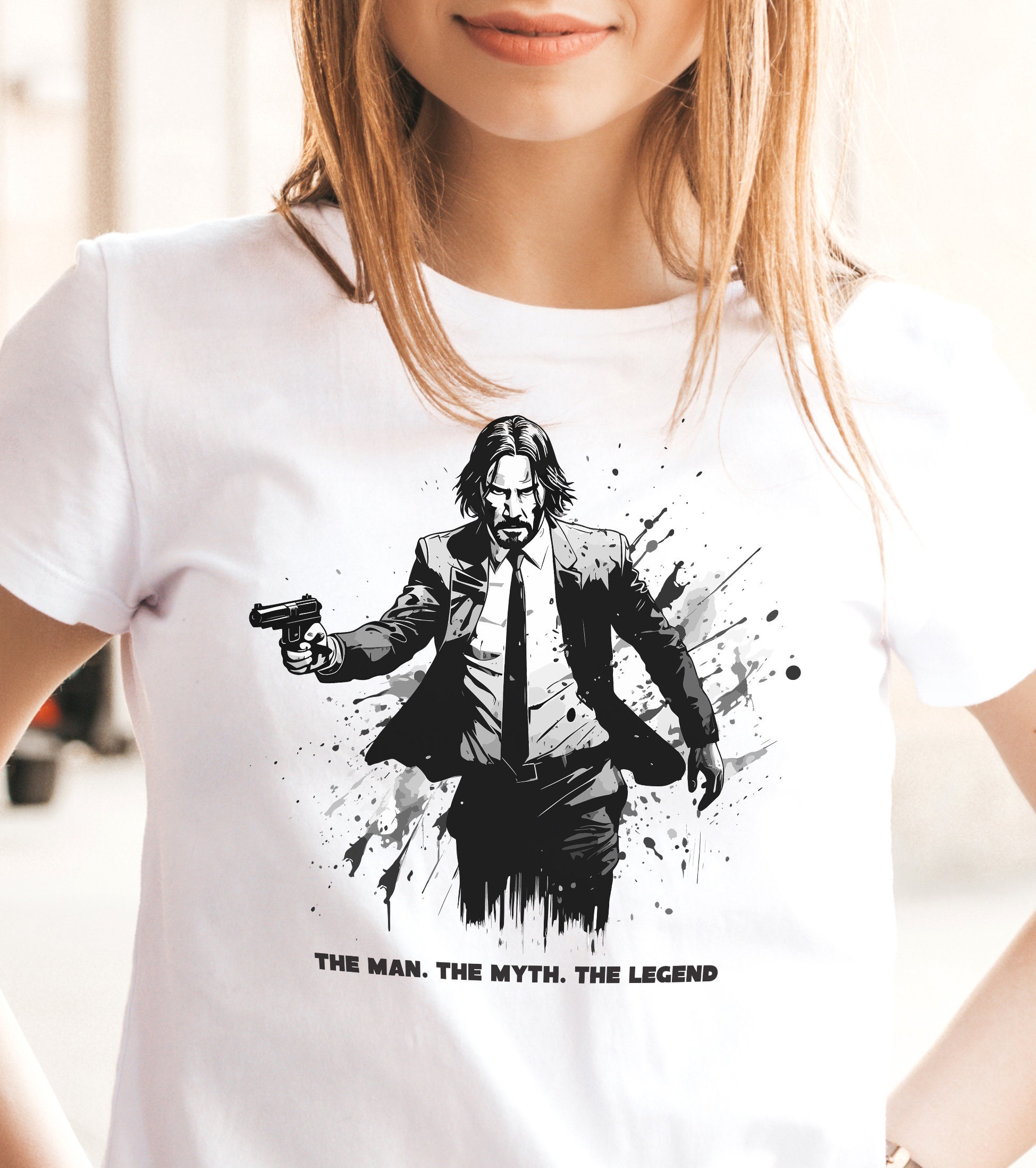 Keanu Reeves Fan Art Shirt, Keanu Reeves T-shirt, Action Movie Tee, the ...