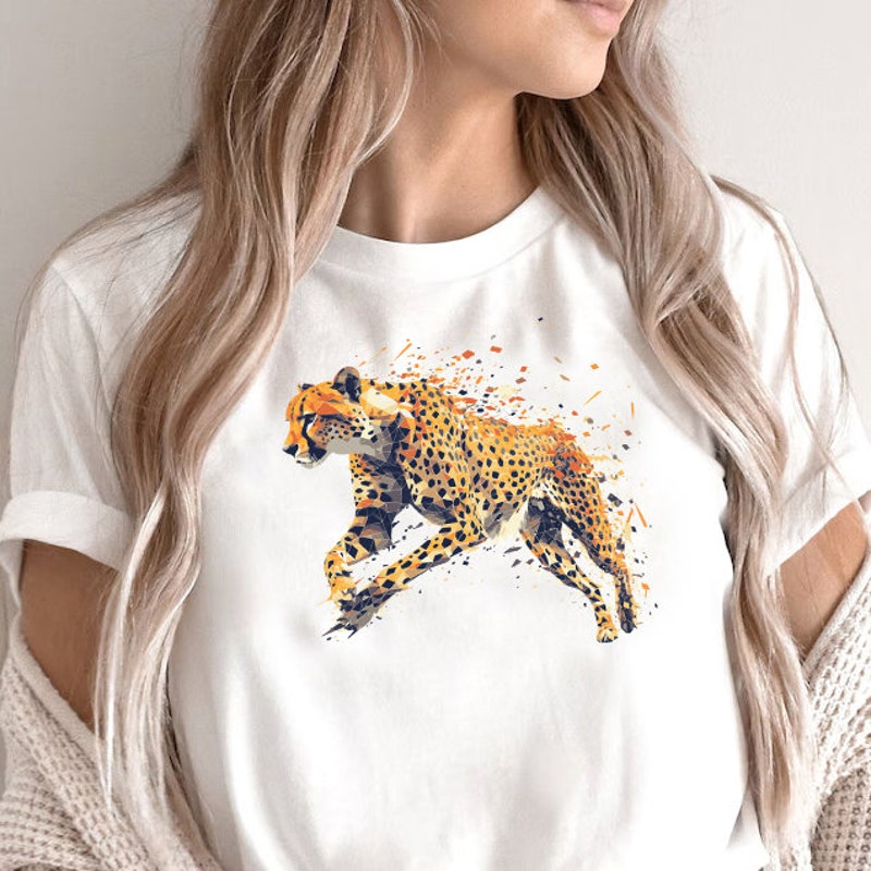 Cheetah T Shirts - Etsy