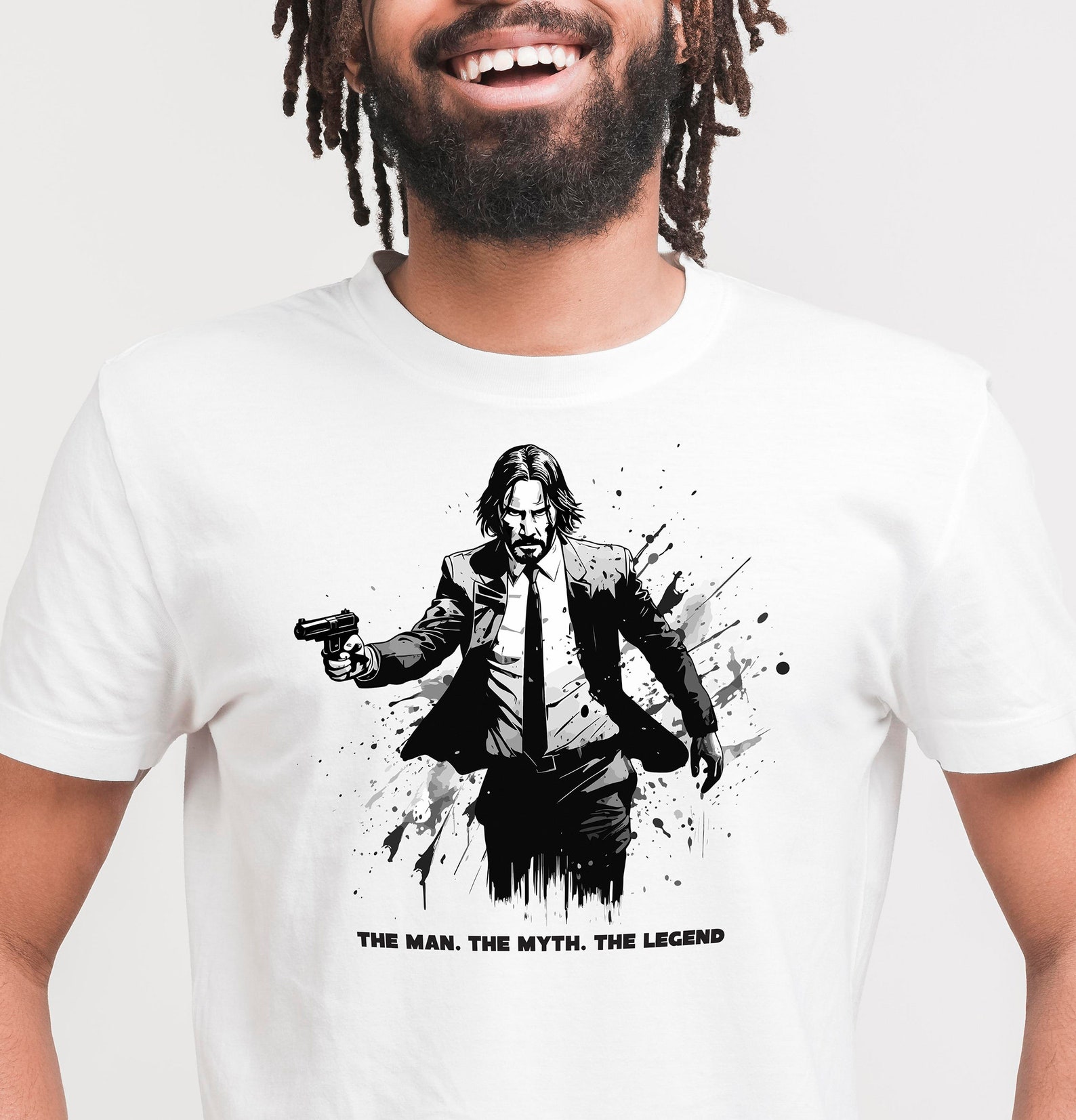 Keanu Reeves Fan Art Shirt, Keanu Reeves T-shirt, Action Movie Tee, the ...
