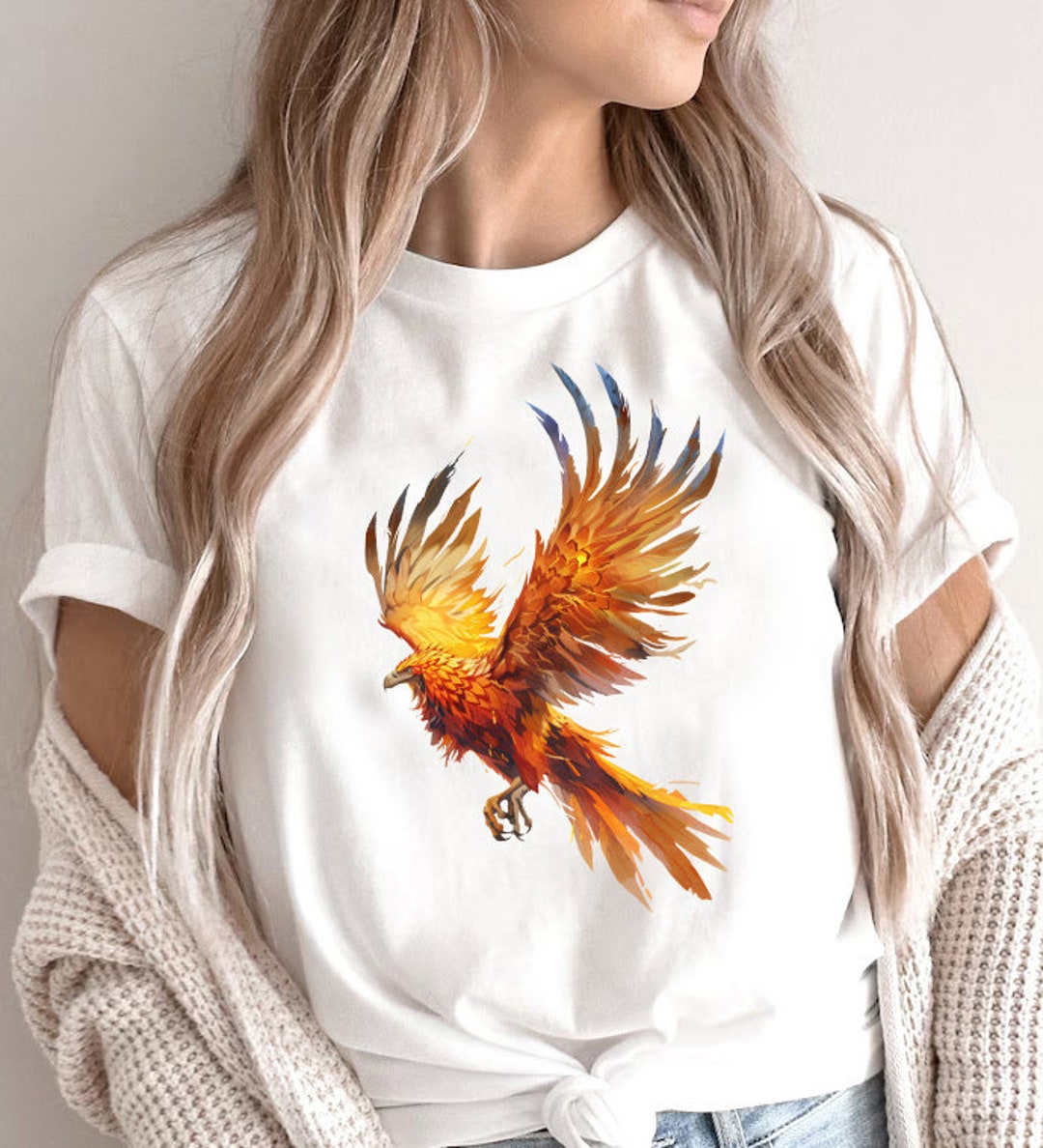 Phoenix Shirt Phoenix Rising T Shirt Bird Tee Phoenix Rebirth T