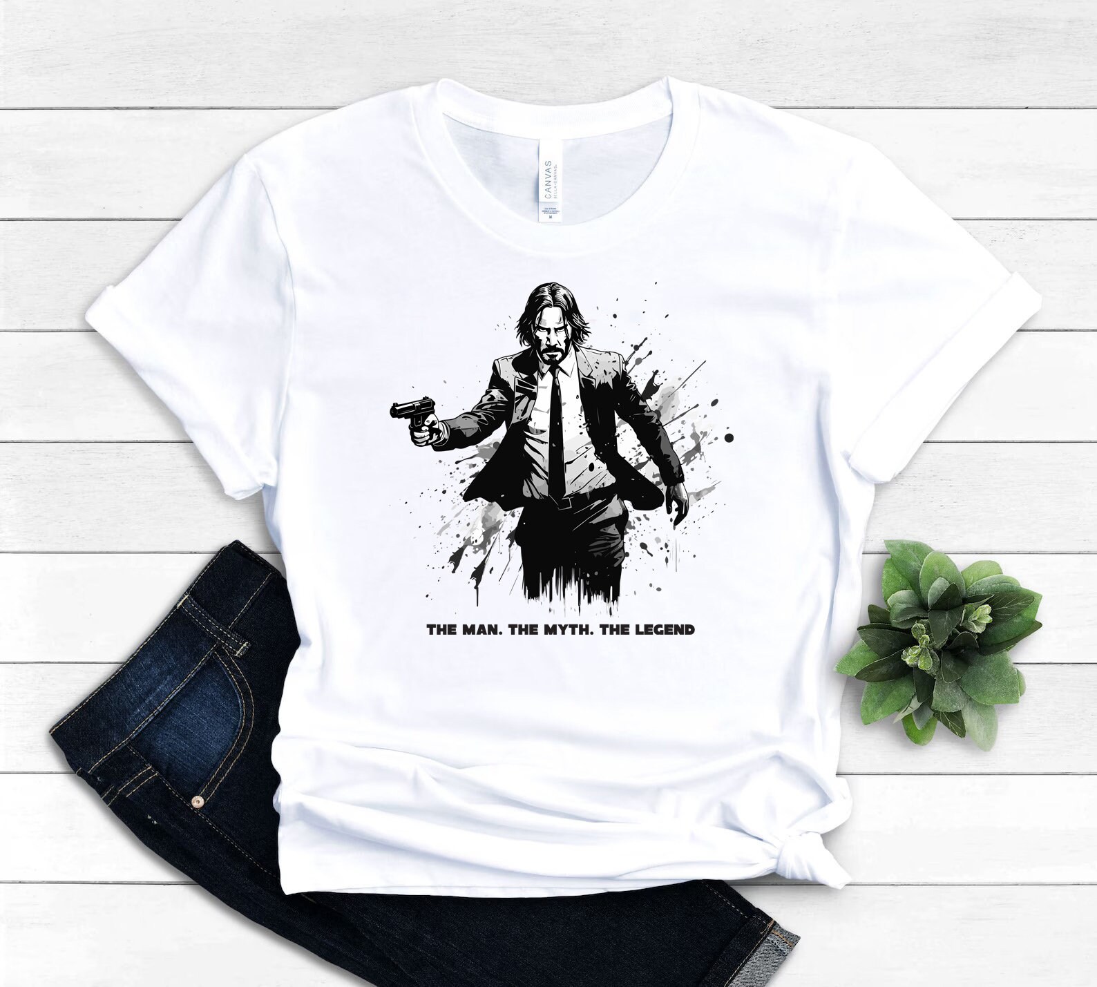 Keanu Reeves Fan Art Shirt, Keanu Reeves T-shirt, Action Movie Tee, the ...