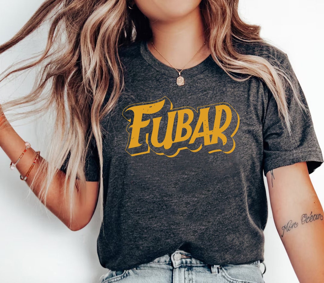 FUBAR Graphic Tee, Funny Military Unisex T-shirt - Etsy