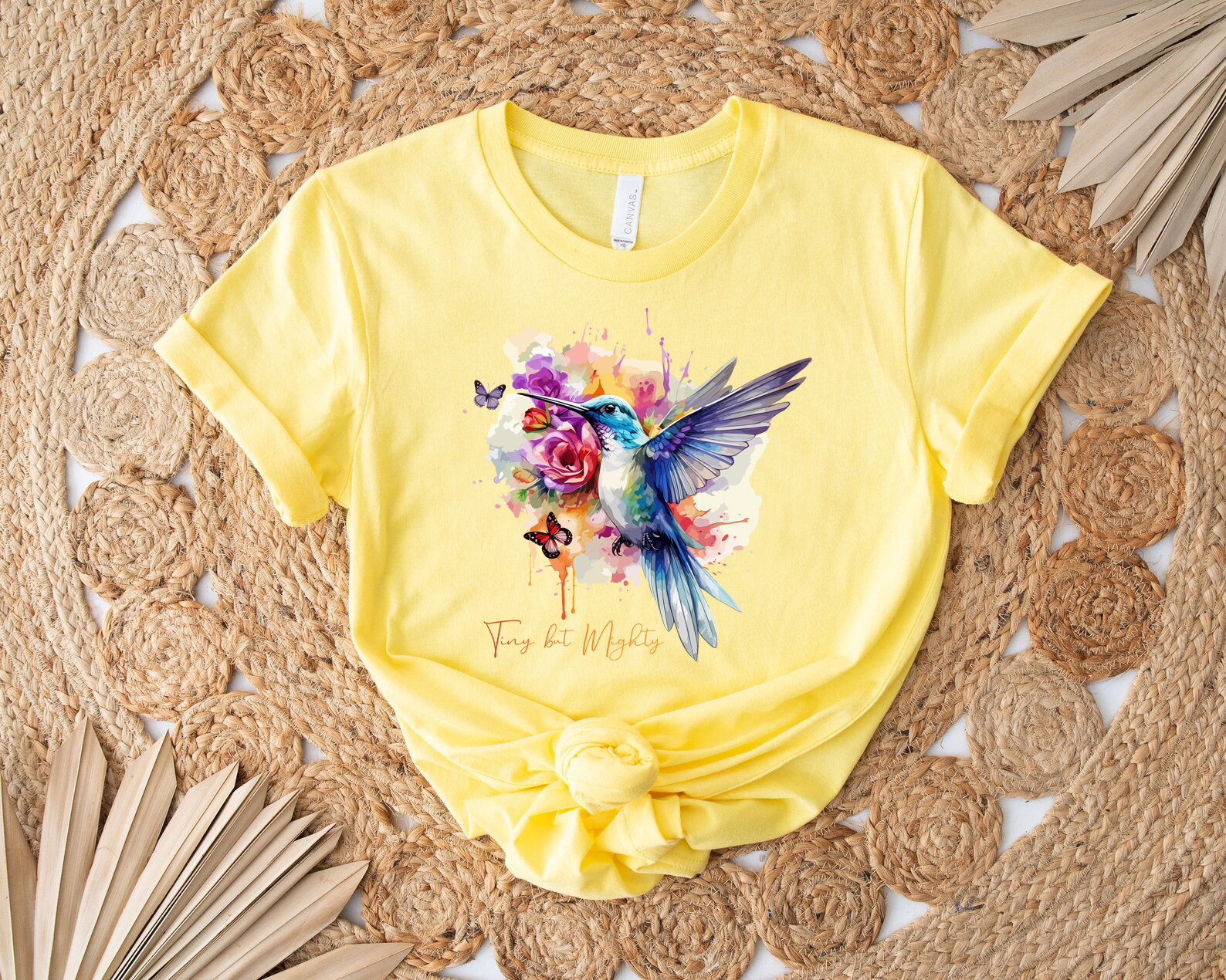 Tiny but Mighty Hummingbird Shirt, Nature T-shirt, Floral Bird Shirt ...