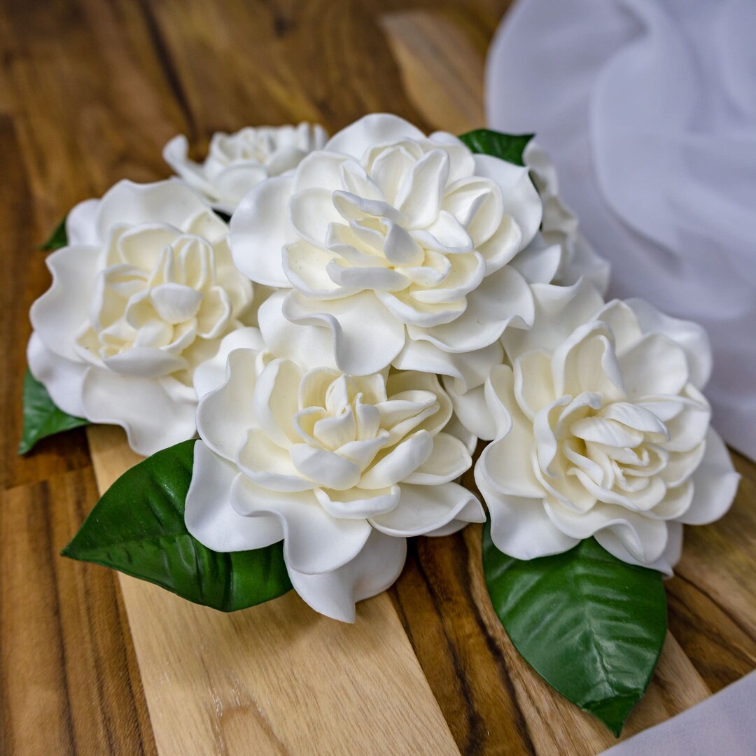 Open Gardenia Flowerheads Realistic Artificial Flowers - Etsy