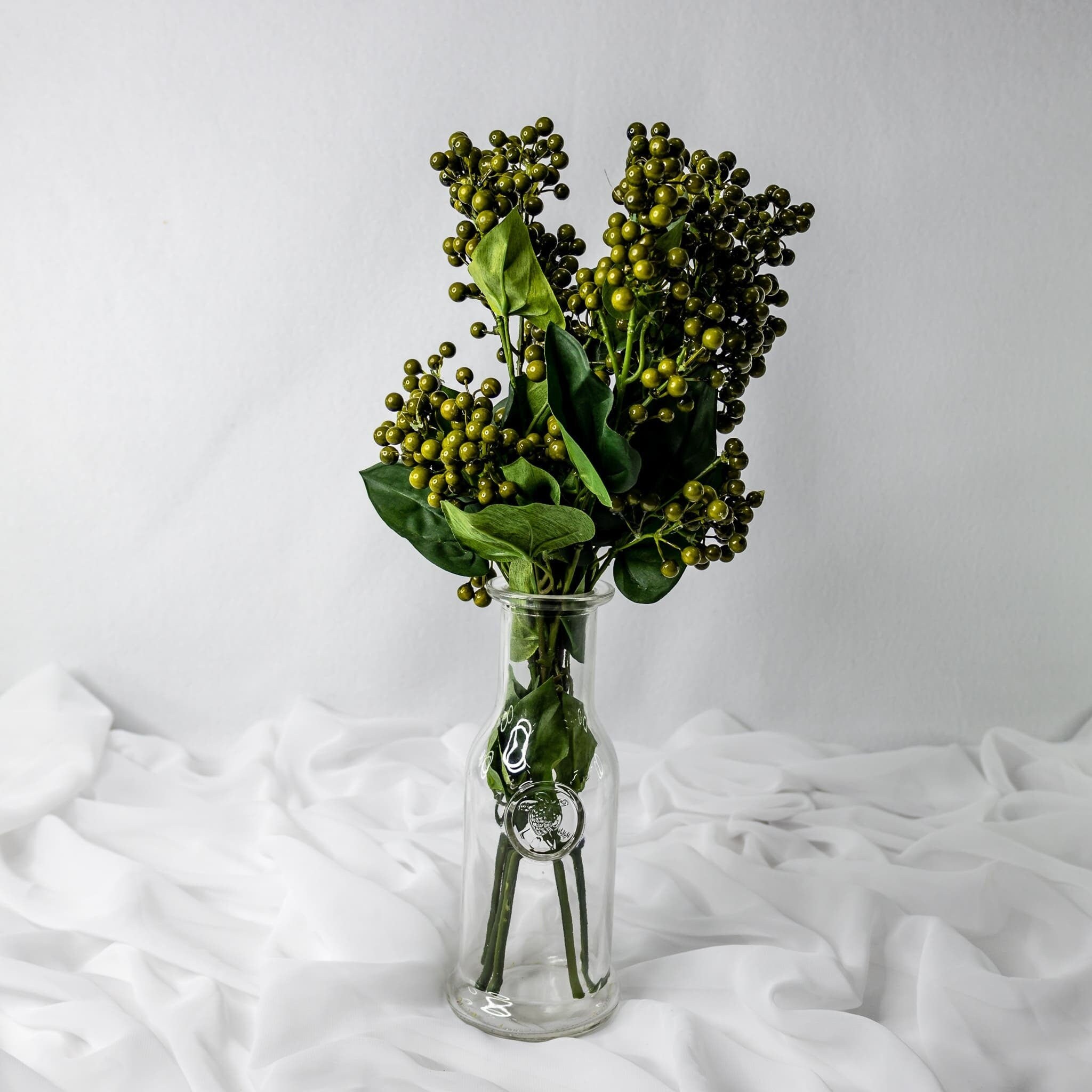 Green Berry 6 Pack Realistic Artificial Flowers and Greenery - Etsy