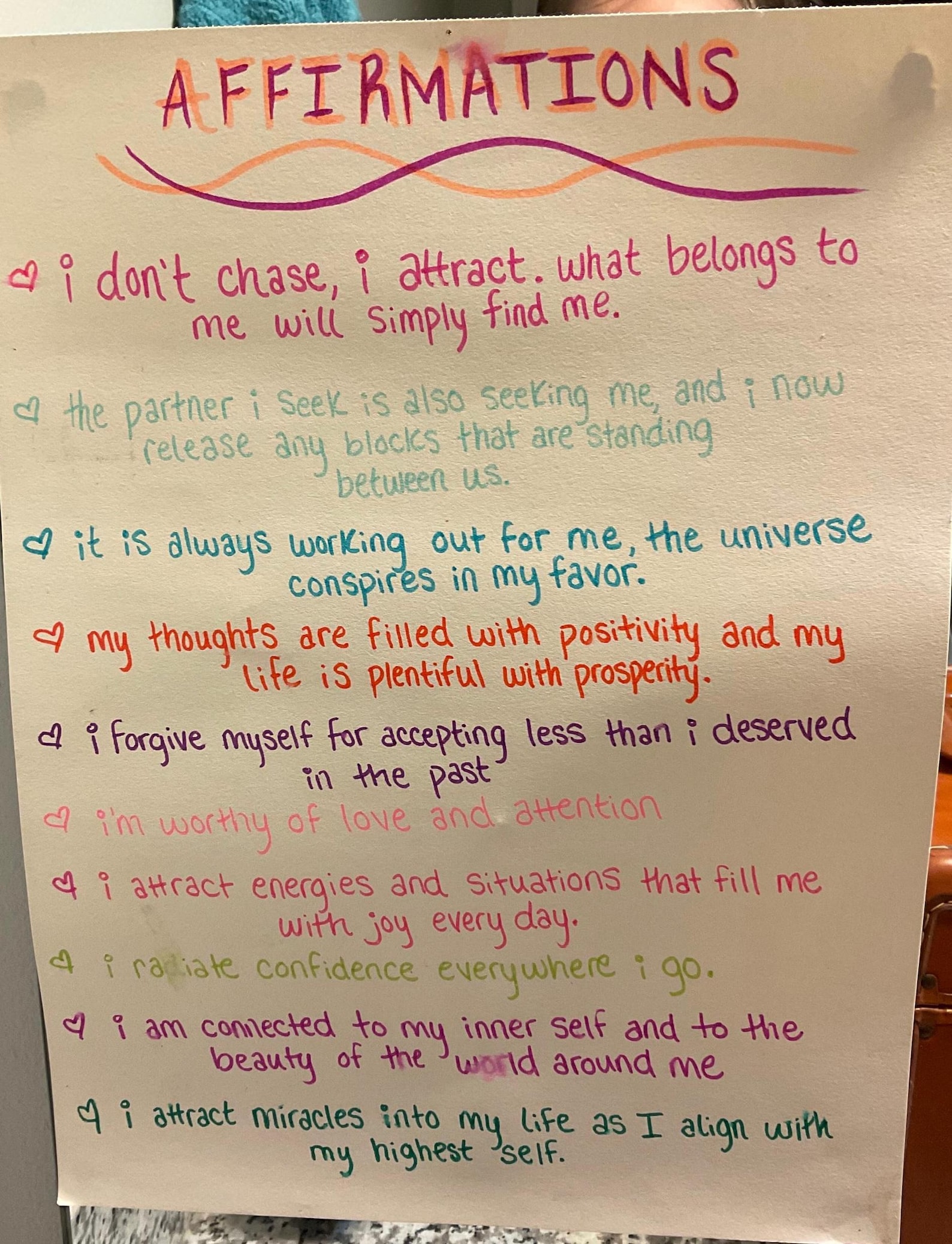 Daily Affirmations Sign - Etsy