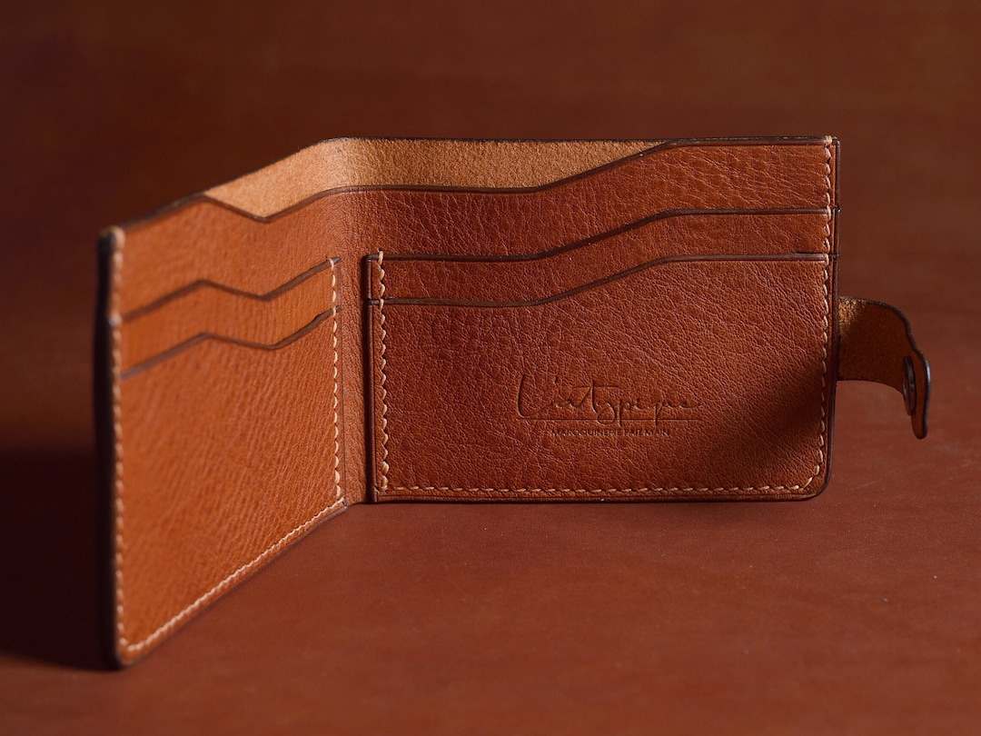 Full Grain Italian Leather Wallet. Handmade French Leather Goods ...