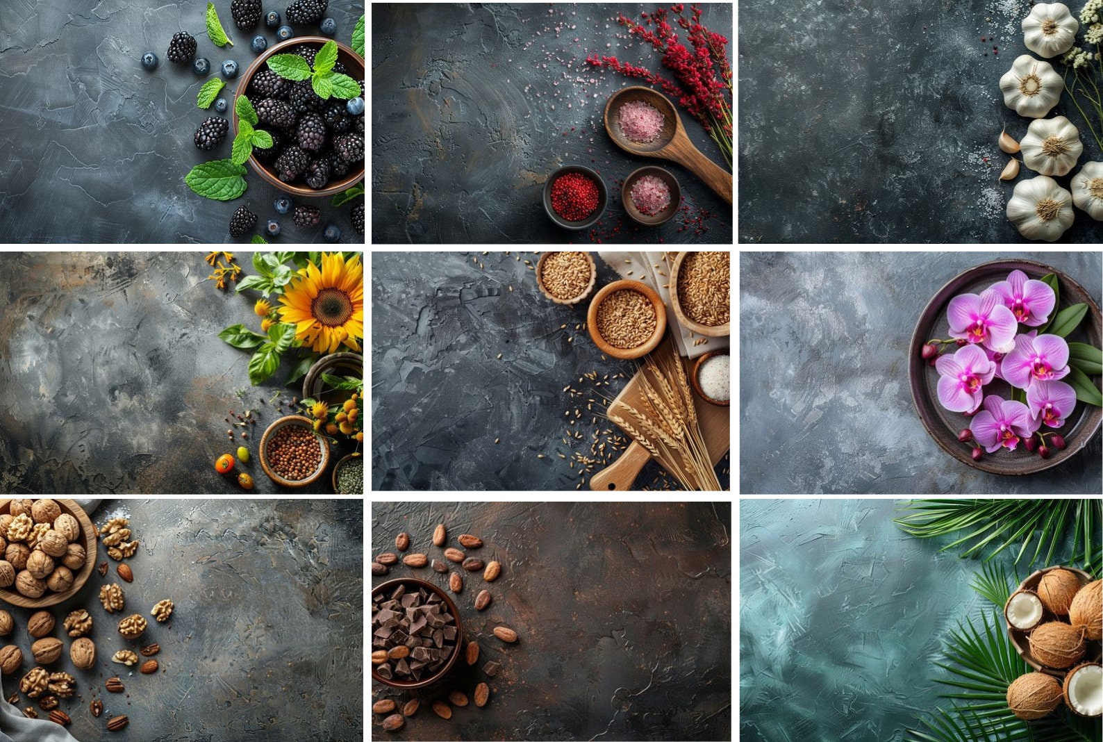 282 Table Flat Lay Mockup Bundle Rustic Backdrop Mockup Products ...