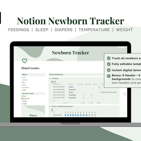 Newborn Baby Template - Etsy