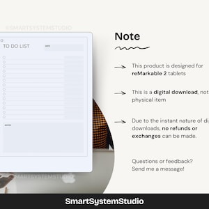 To Do List Template for Remarkable 2, Checklist With Notes and Labels ...