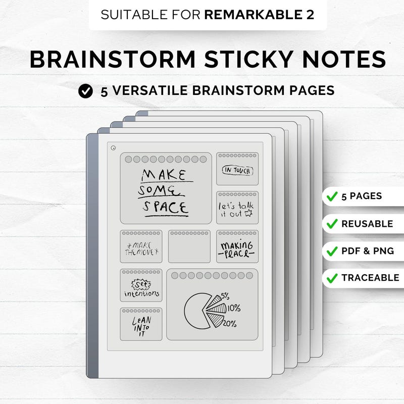 Trace Sticky Notes - Etsy UK