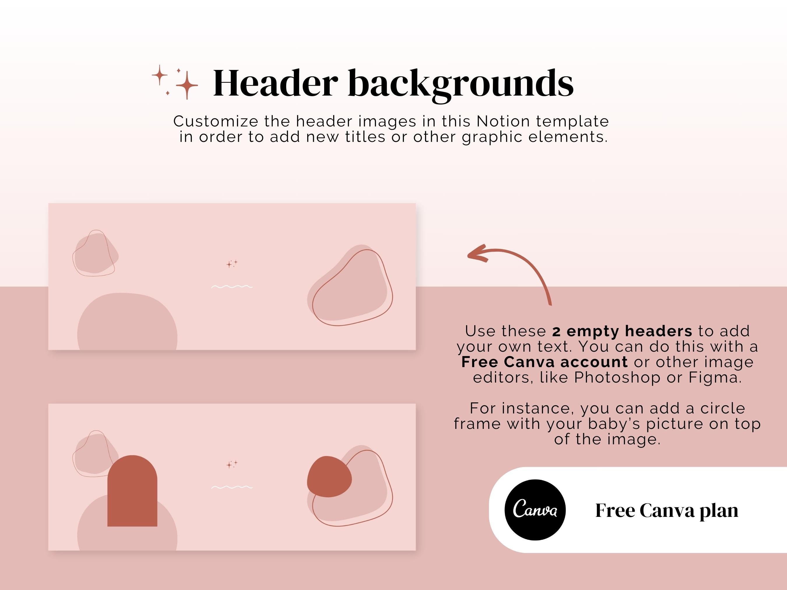 Notion Newborn Baby Tracker Aesthetic Pink Blush for Moms - Etsy