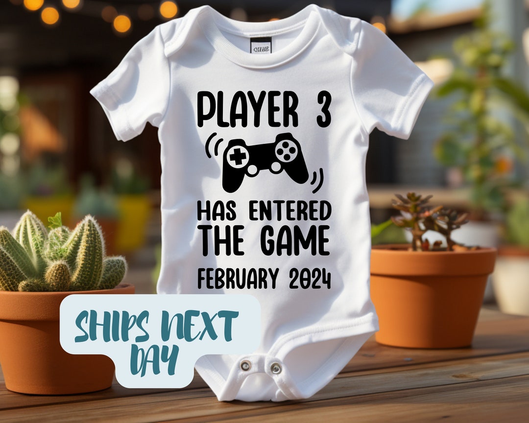 Video Game Baby Outfit-player 3 Has Entered the Game Bodysuit-player ...