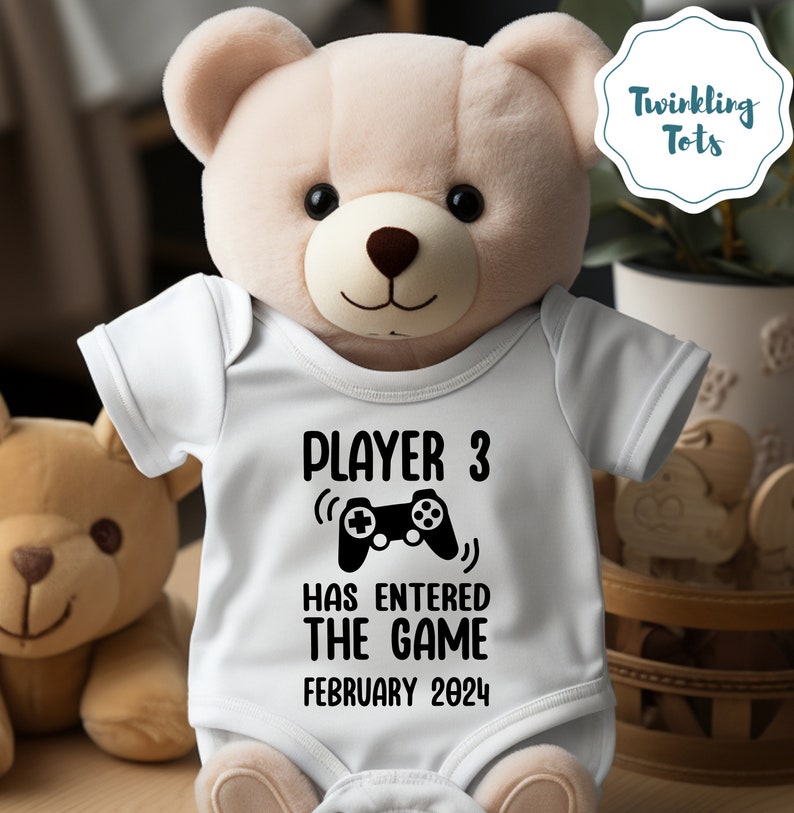 Video Game Baby Outfit-player 3 Has Entered the Game Bodysuit-player ...