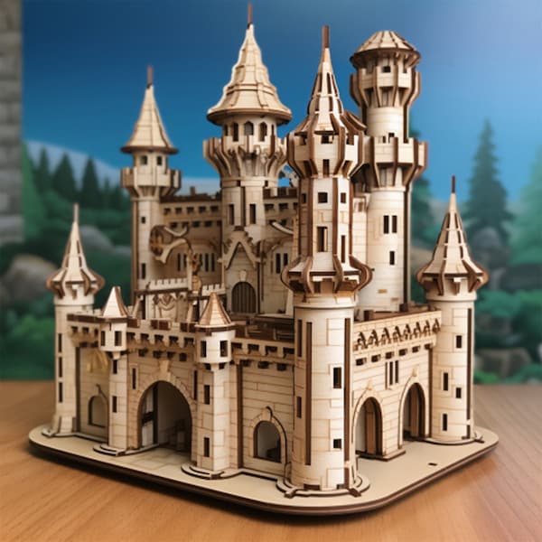 Wooden Castle - Etsy