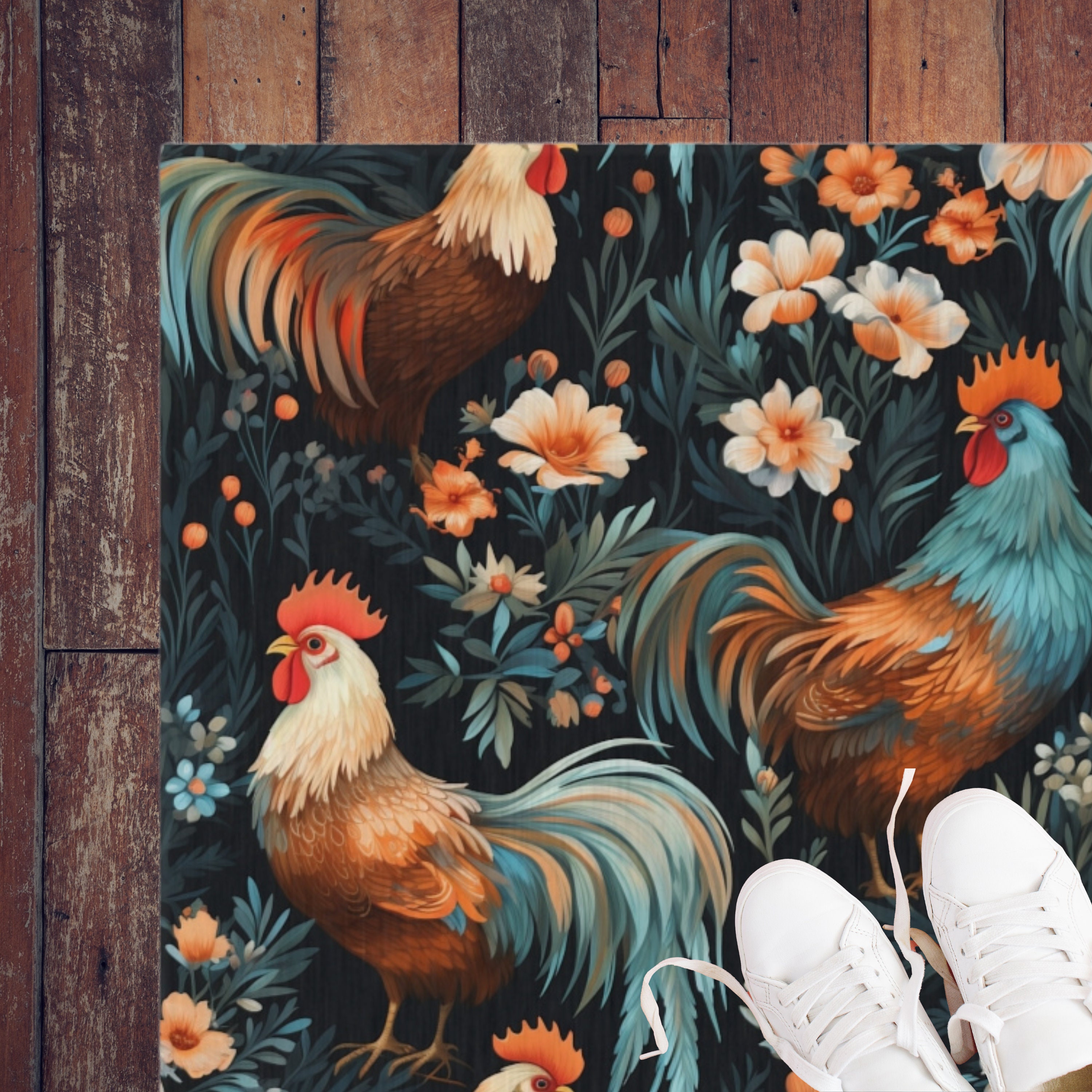 Chicken Rug Indoor/outdoor Chicken Rug Rug for Chicken Mom Cottagecore ...