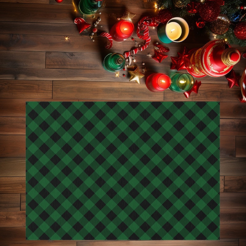 Buffalo Plaid Mat - Etsy
