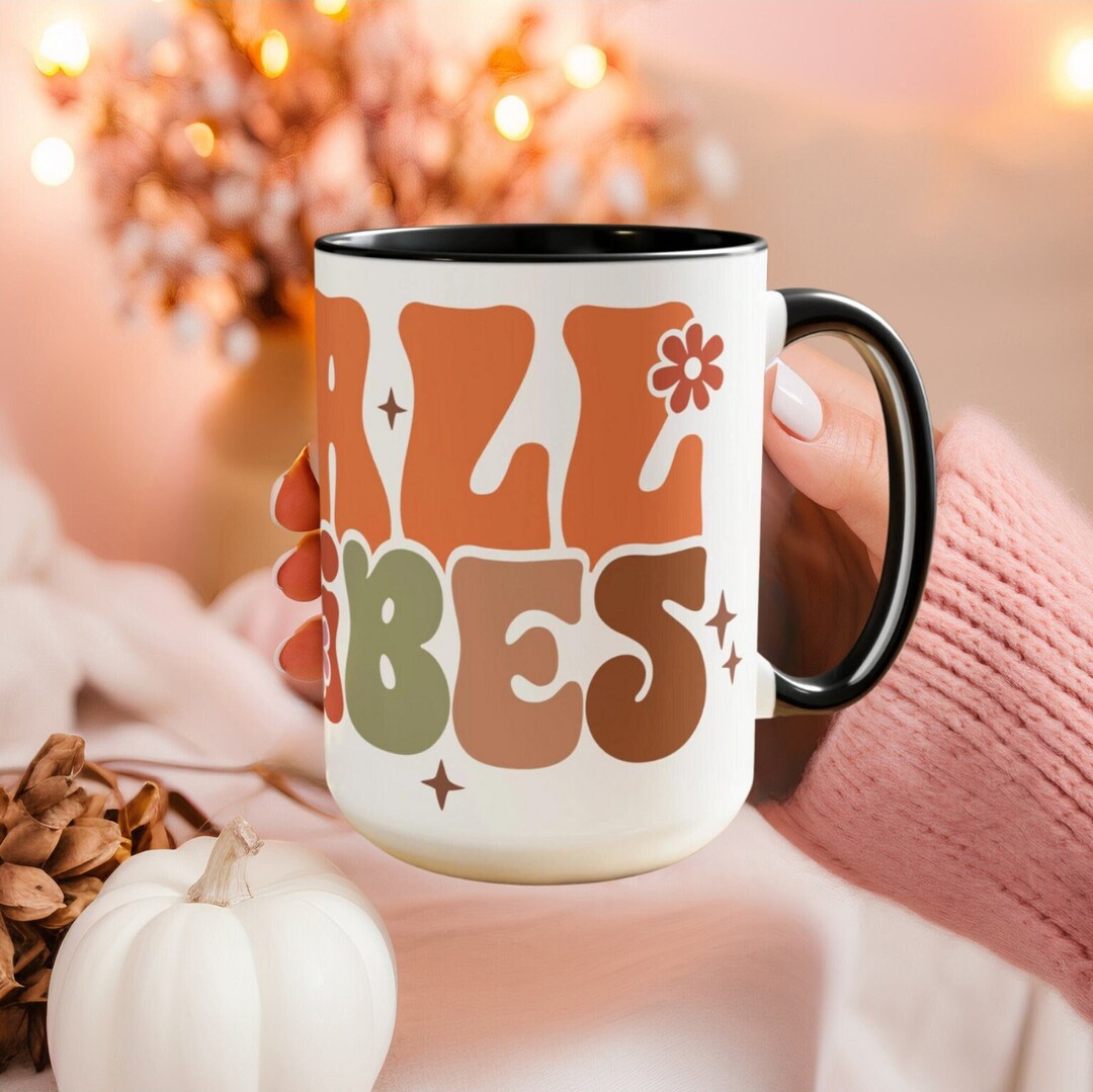 Fall Coffee Mug Large 15oz Fall Vibes Mug Fall Gift Idea for Mom Gifts ...