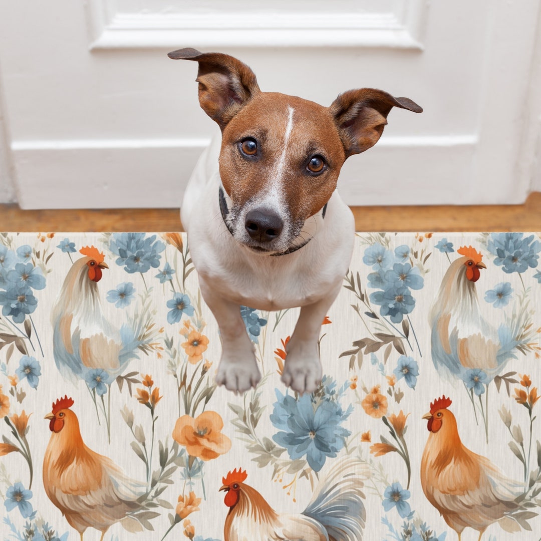 Chicken Rug | Indoor/outdoor Chicken Rug | Rug for Chicken Mom ...