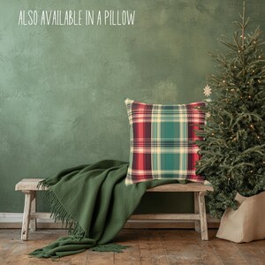 Vintage Christmas Chunky Plaid Porch Indoor/outdoor Rug | Winter Front ...