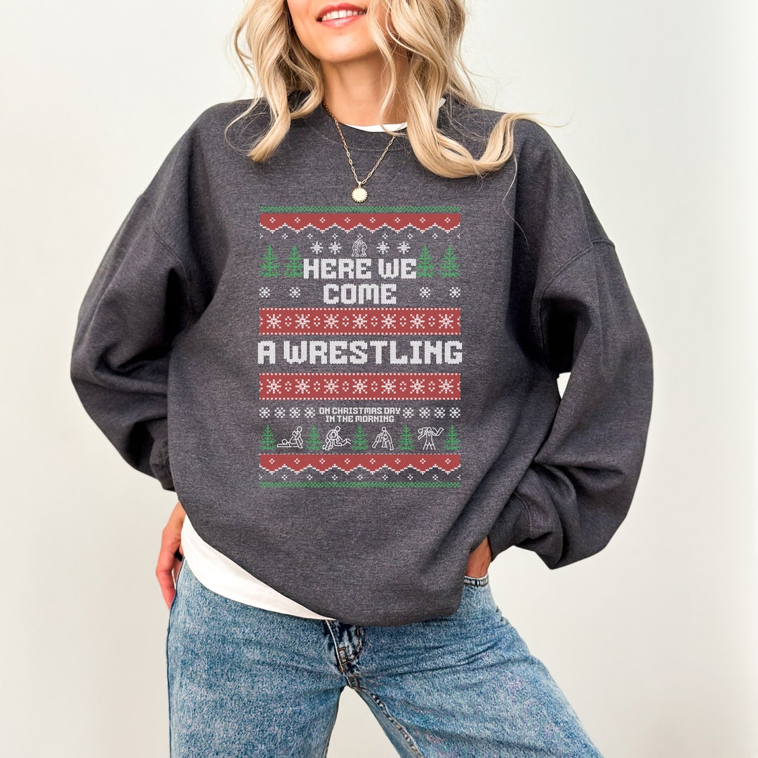 Funny Wrestling Ugly Christmas Sweater | Ugly Christmas Sweatshirt ...