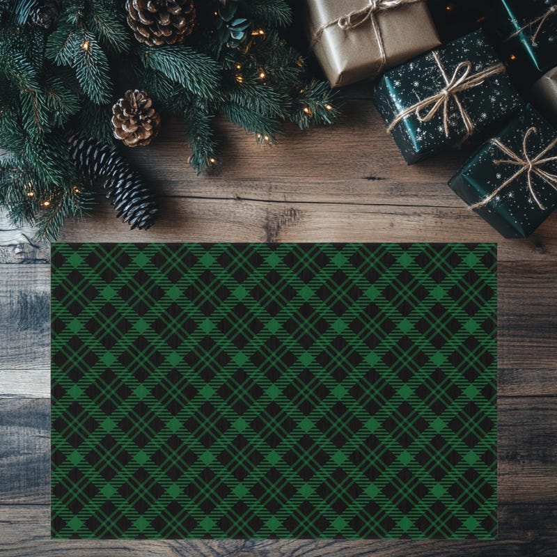 Buffalo Plaid Mat - Etsy
