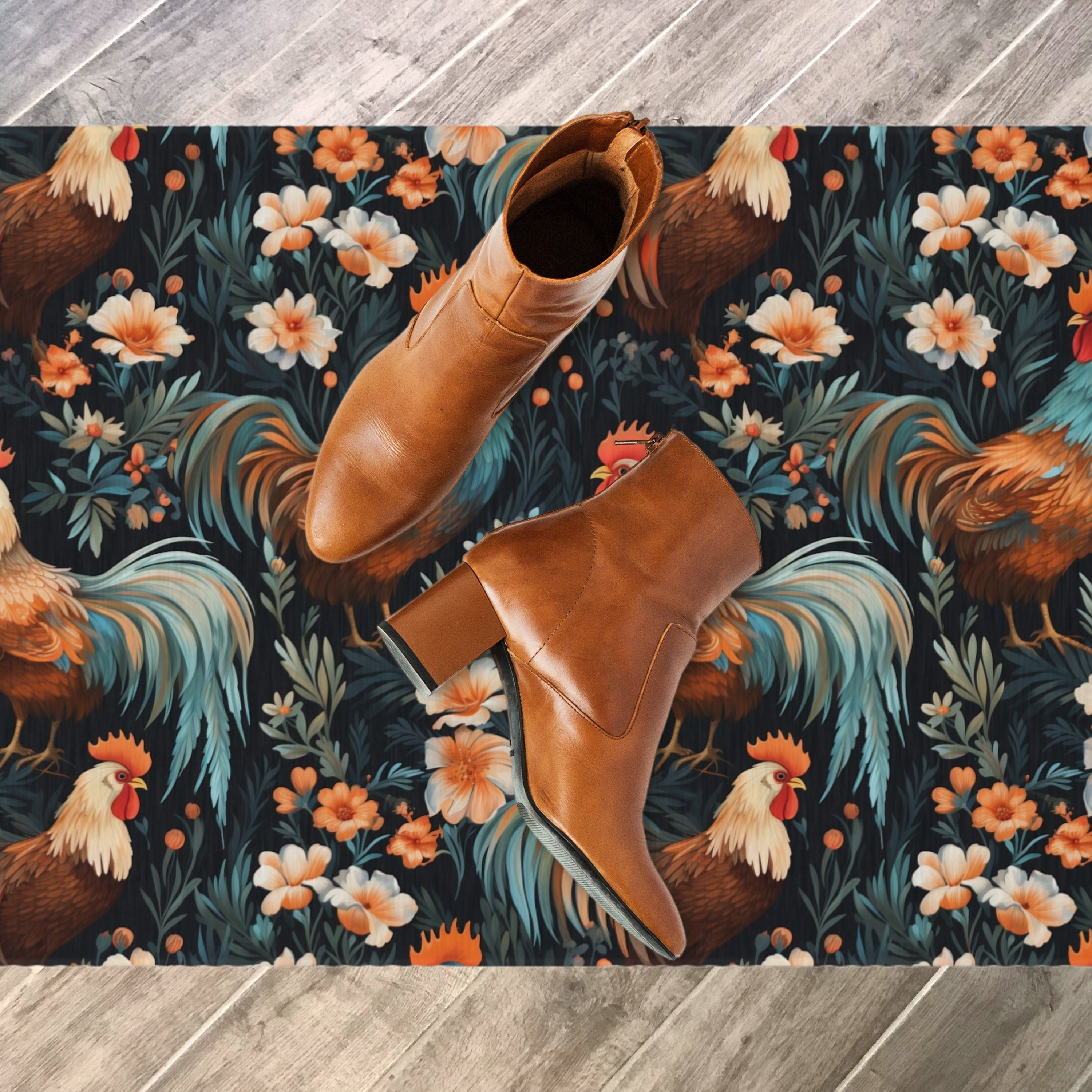 Chicken Rug Indoor/outdoor Chicken Rug Rug for Chicken Mom Cottagecore ...