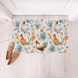 Chicken Rug | Indoor/outdoor Chicken Rug | Rug for Chicken Mom ...