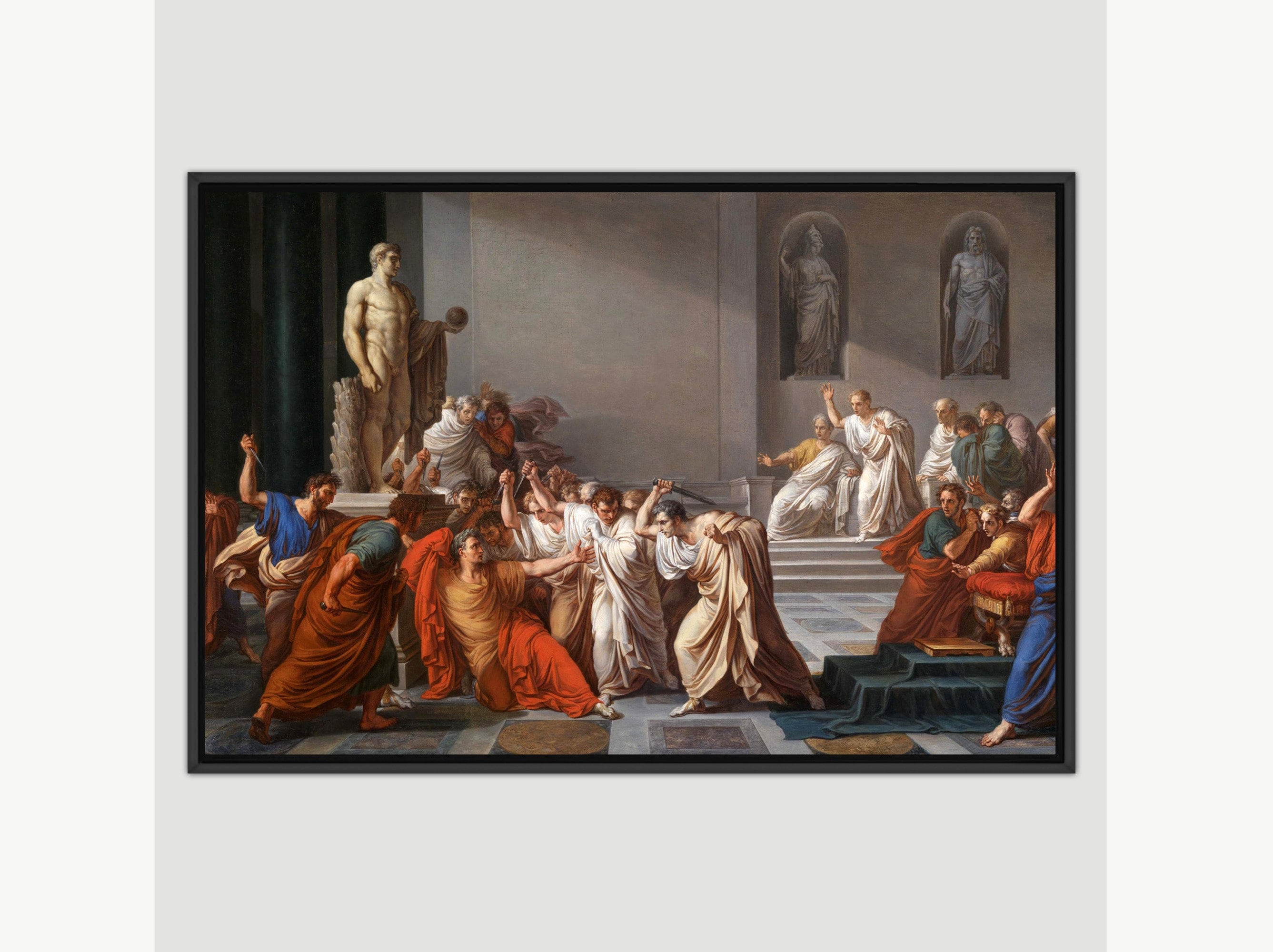 The Death of Julius Caesar in the Roman Senate by Vincenzo Camuccini,frame Canvas Print Wall Art ...