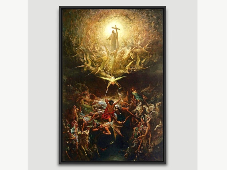 The Triumph of Christianity Over Paganism by Gustave Dore, Canvas Print ...