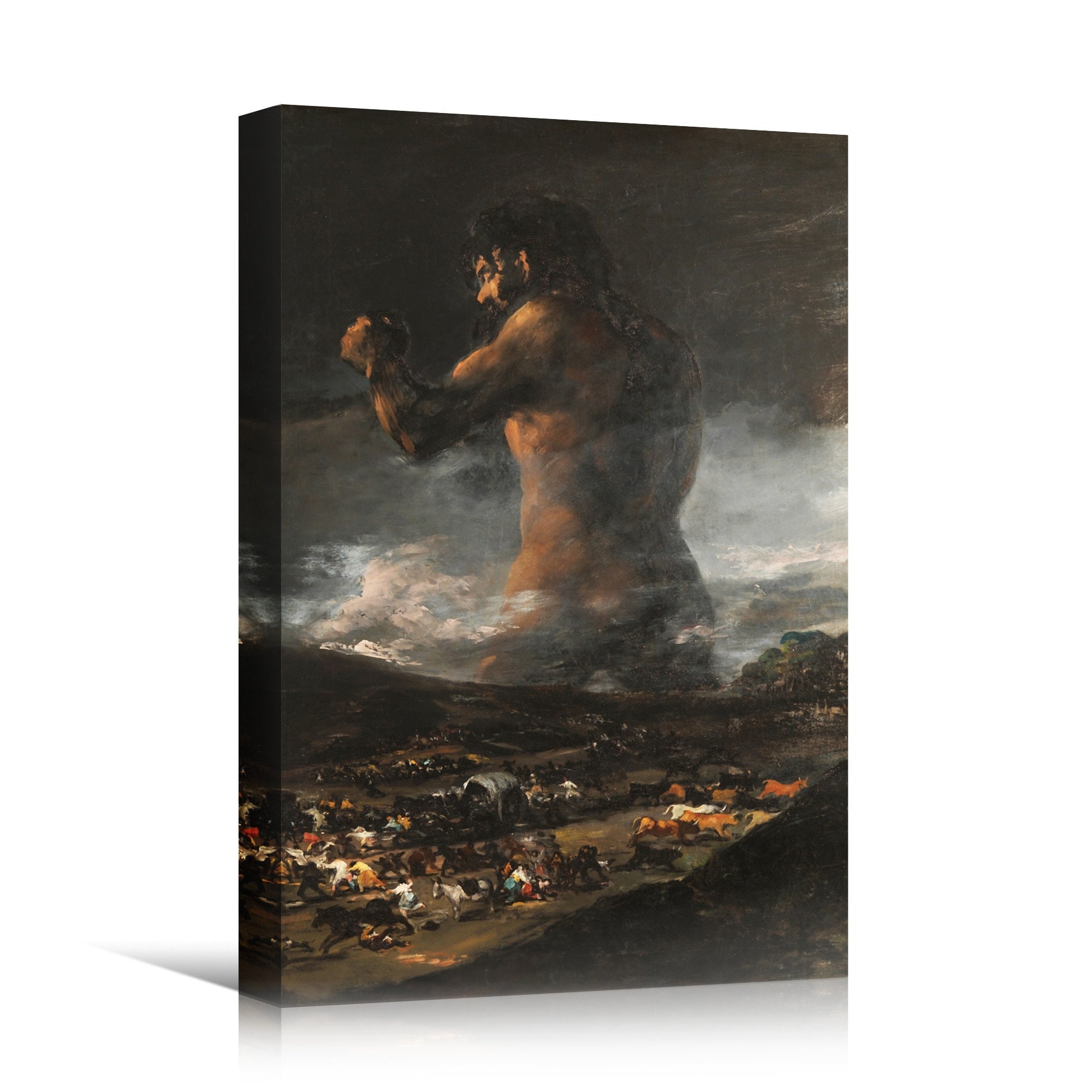 The Colossus by Francisco De Goya, Framed Canvas Print Wall Art Famous ...