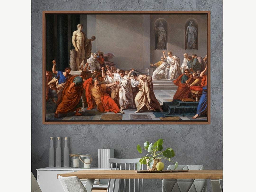 The Death of Julius Caesar in the Roman Senate by Vincenzo Camuccini,frame Canvas Print Wall Art ...