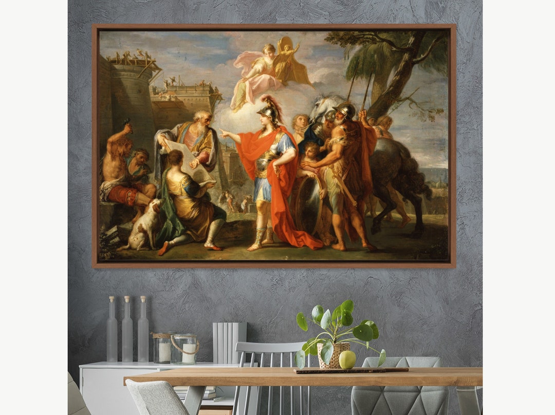 Alexander the Great Founding Alexandria by Placido Costanzi, Canvas ...