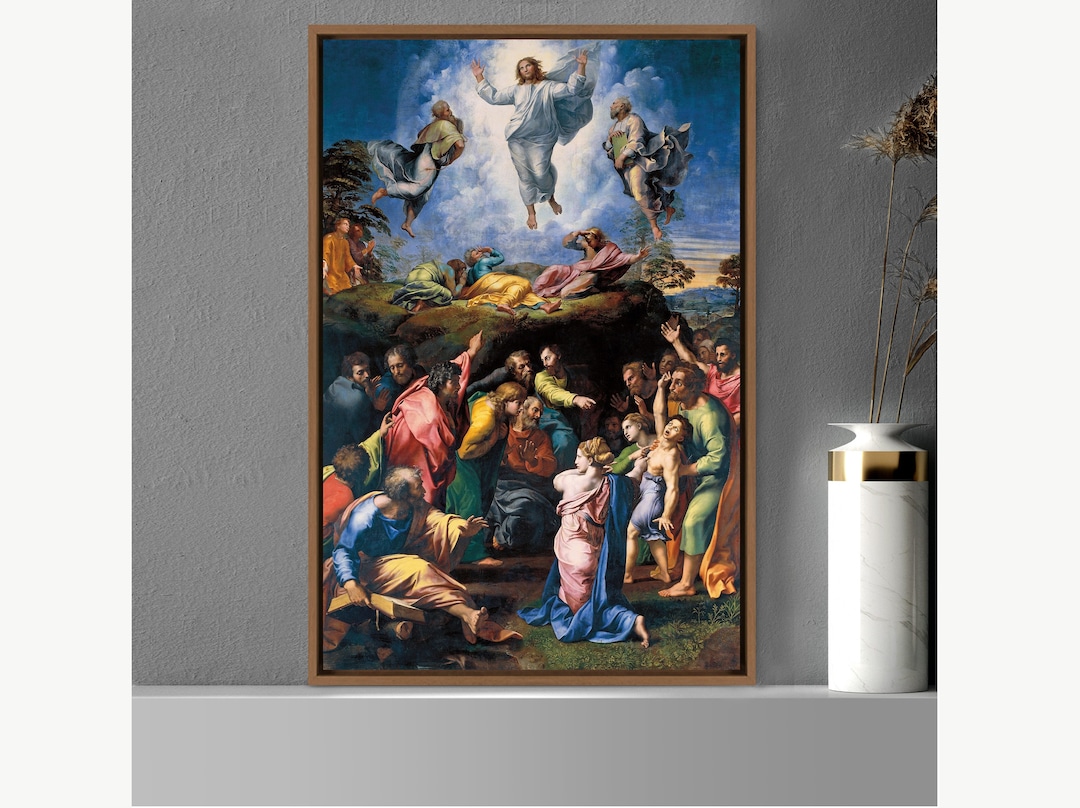 The Transfiguration by Raphael, Framed Canvas Print Wall Art Famous Art, Frame Large Wall Art ...